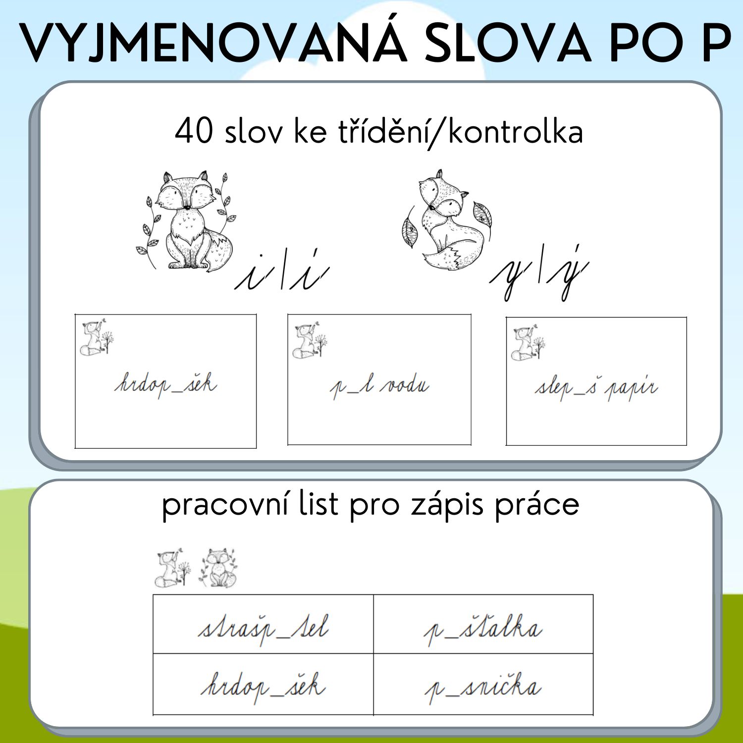 Vyjmenovaná slova po P - Český jazyk - gramatika | UčiteléUčitelům.cz